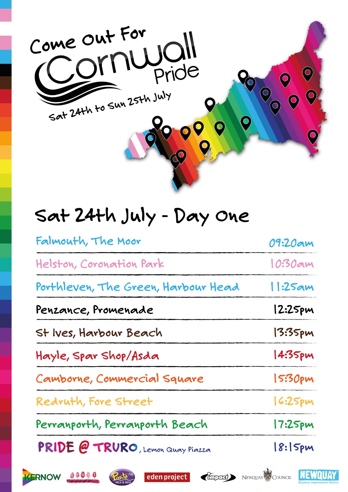 Come Out for Cornwall Pride Bus Tour! | Hayle Town Council