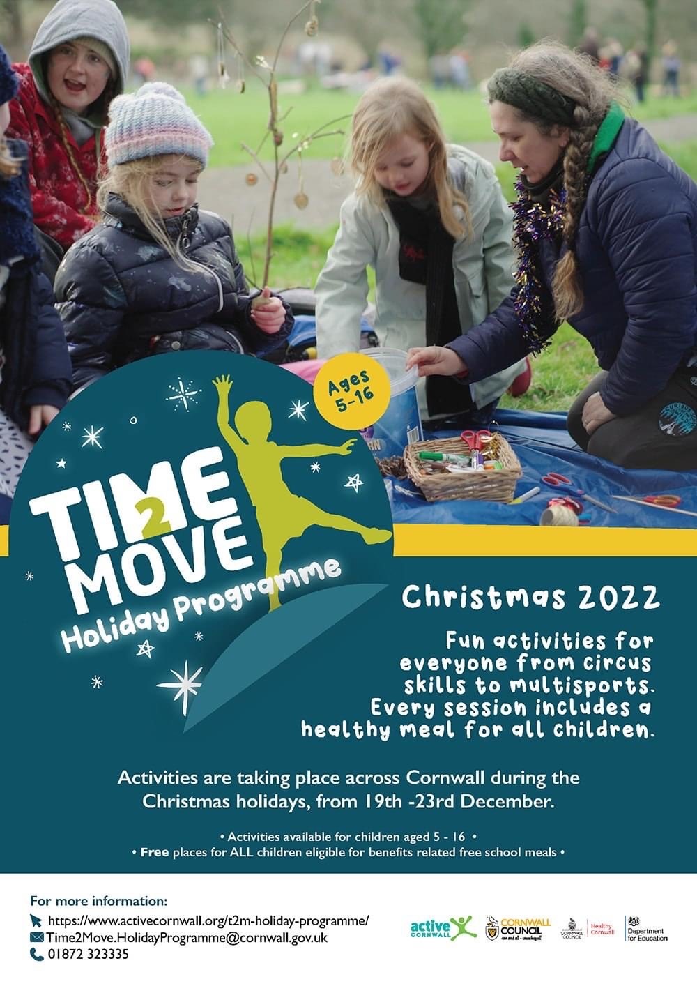 Time2Move Holiday Programme - Christmas 2022 | Hayle Town Council