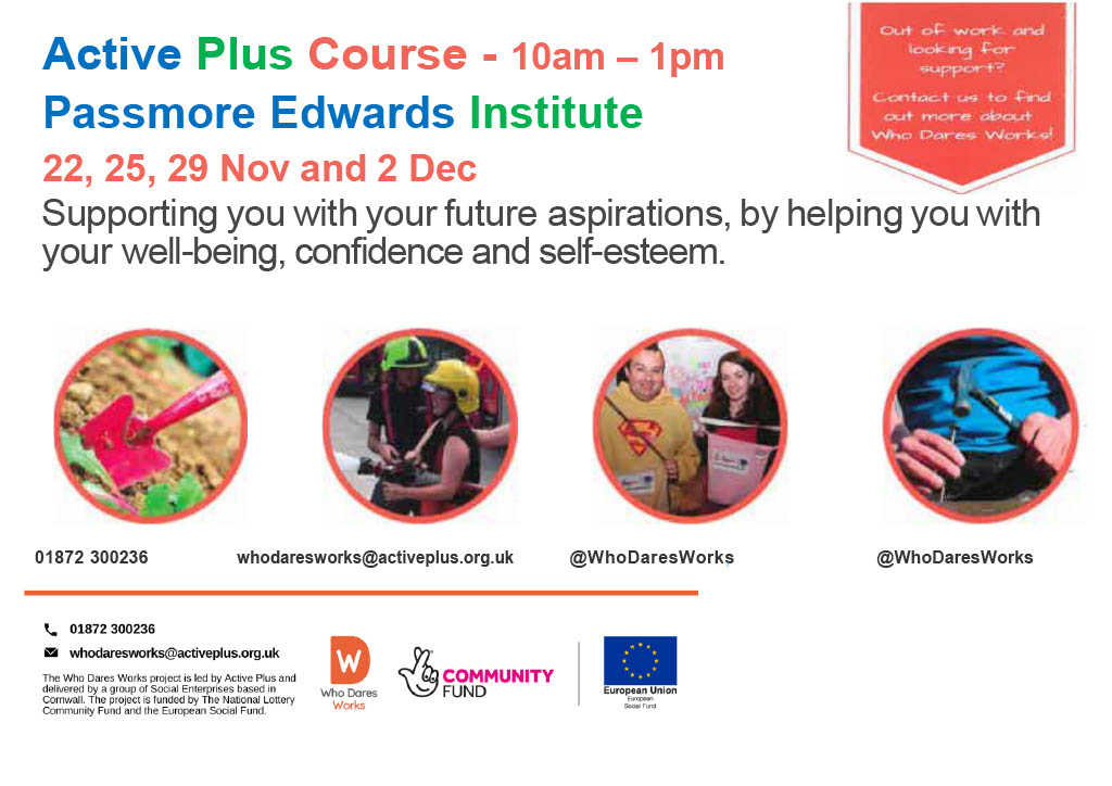 Active Plus Course at Hayle Passmore Edwards Institute | Hayle Town Council
