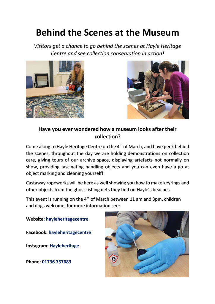 Hayle Heritage Centre - Behind the Scenes at the Museum! | Hayle Town ...