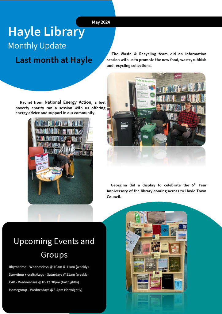 Library Newsletter May 2024 | Hayle Town Council
