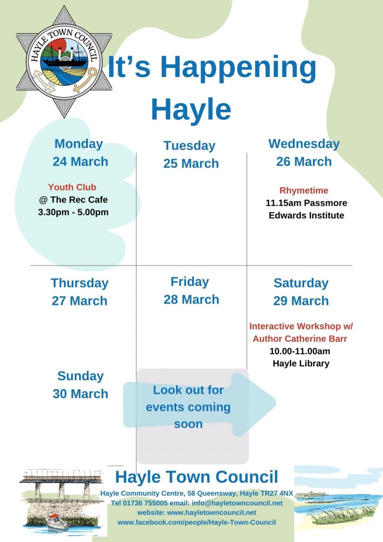 It’s Happening Hayle 24-30 March 2025 | Hayle Town Council
