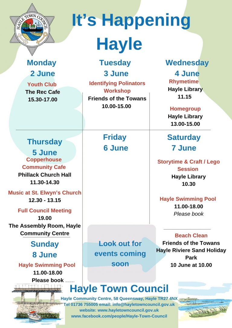 It’s Happening Hayle 2-8 June 2025 | Hayle Town Council