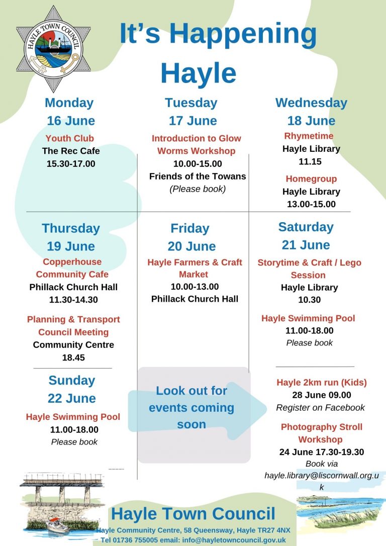 It’s Happening Hayle 16-22 June 2025 | Hayle Town Council